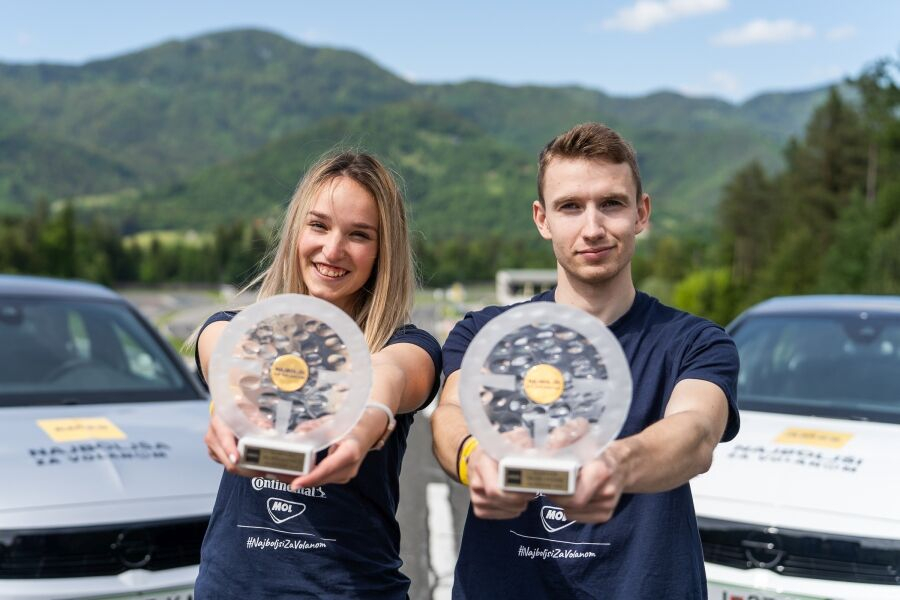 Najboljša mlada voznika Slovenije 2024 sta Urša Brumec in Bine Frelih ...